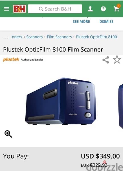 Plustek OpticFilm 8100-35mm 7200dpi scanner - Cameras - 115802069