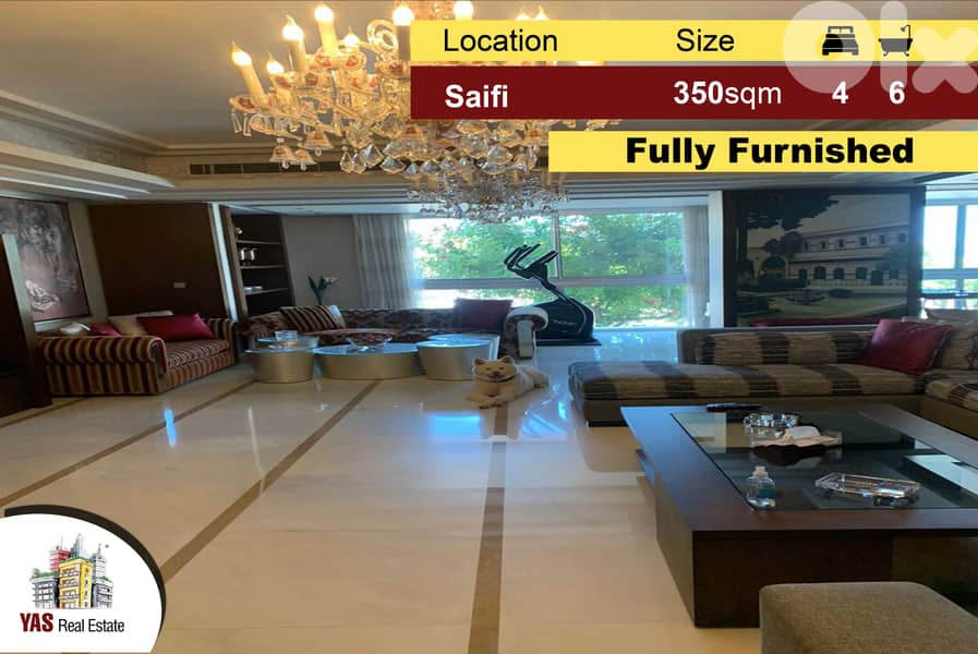 Saifi Village 350m2 | Super Luxurious | Furnished | Decorated | PA ...