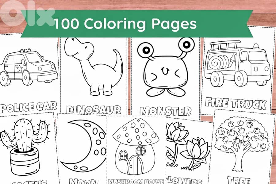 Book 100 Coloring Pages For Kids, Toddlers, Preschoolers - Books ...