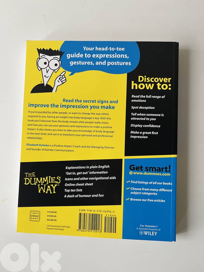 Body Language for Dummies / Elizabeth Kuhnke - Books - 116755542