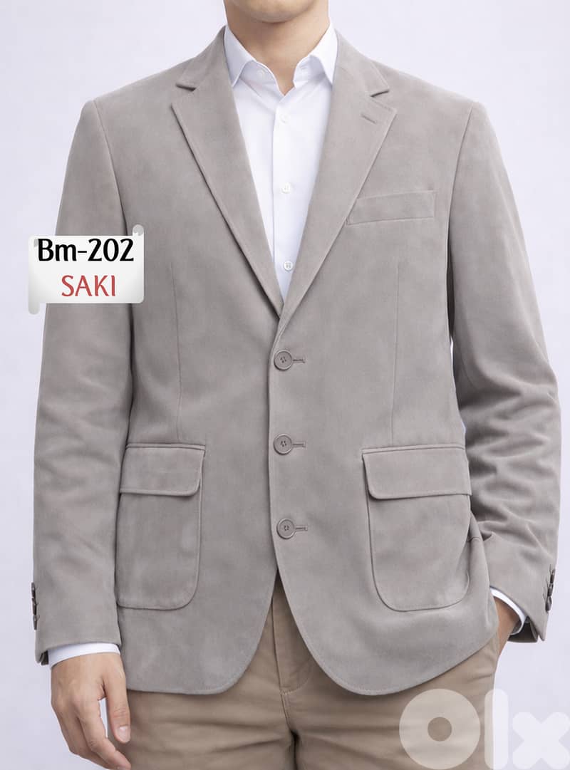 European Collection of Suede, Poly-Cot, & Bomull Blazers - Clothing for ...