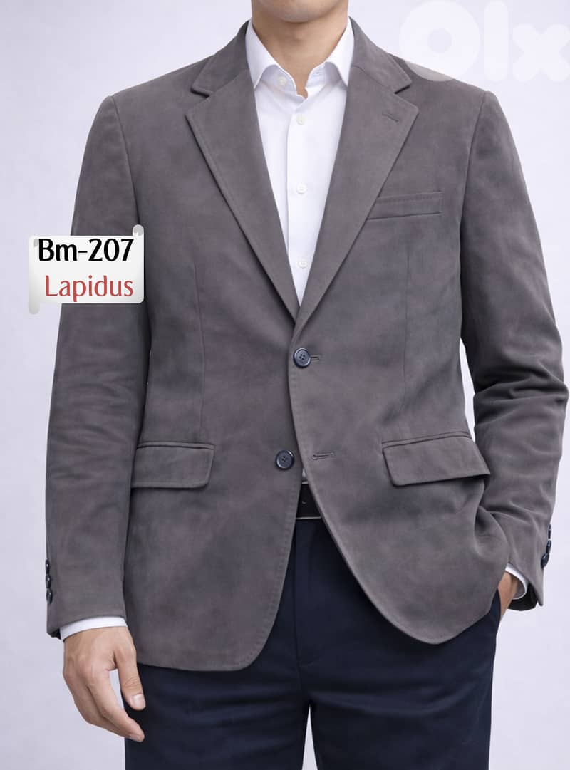 European Collection of Suede, Poly-Cot, & Bomull Blazers - Clothing for ...