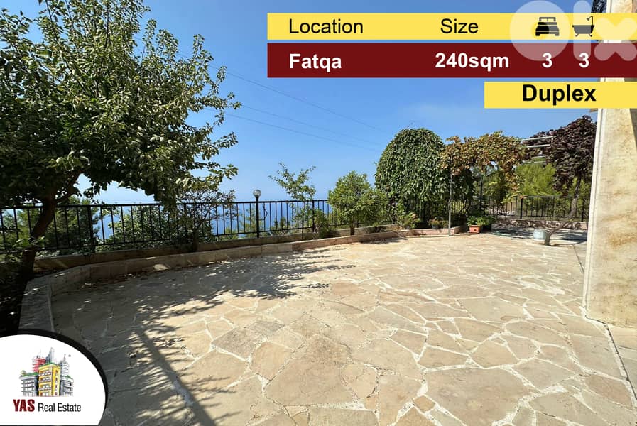 Fatqa 240m2 | 200m2 Garden | Duplex | Sea View | Luxury | KA ...